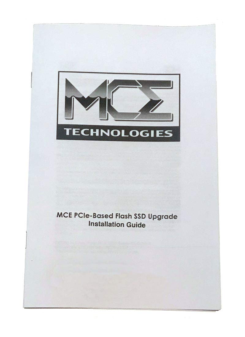 MCE Technologies 256GB SSD for MacBook Air 2015 and MacBook Air 2017: PCIe-Based 4 Lane (x4) NVMe SSD Flash Storage Upgrade - Requires macOS 10.13.x (High Sierra) or Later