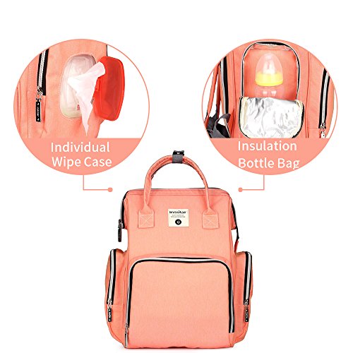 UARERISE Diaper Bag Backpack,Maternity Nappy Bag, Mummy Travel Back Pack,Large capacity Baby Care Bag