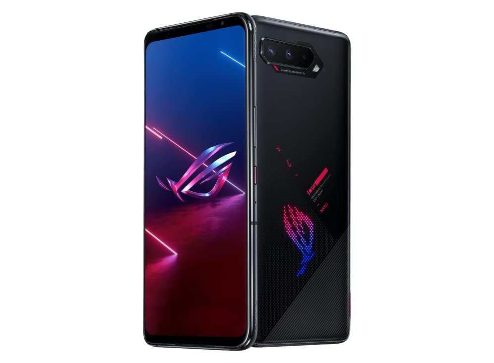 Asus ROG Phone 5s - 6.78” FHD+ 2448x1080 HDR 144Hz- 6000mAh Battery - 64MP/13MP/5MP Triple Camera with 24MP Front Camera – 16GB RAM -512GB Storage -5G LTE Unlocked Dual SIM Cell Phone - Phantom Black