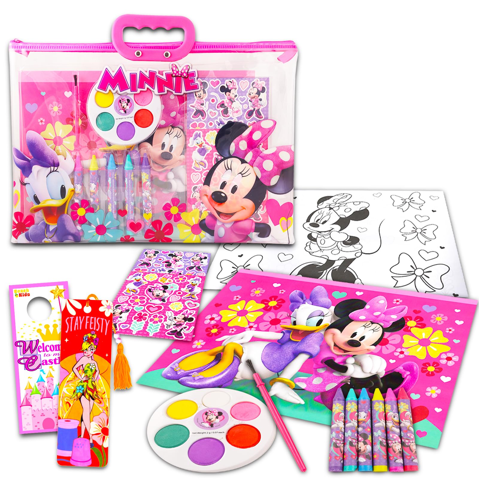 Disney Minnie Mouse Ultimate Gift Set - Minnie Stationery Bundle with Coloring Book, Coloring Utensils, Stickers, and More | Minnie Gift Set