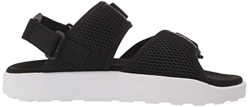 adidas Originals Women's Adilette ADV Slide Sandal, Black/White/Off White, 8