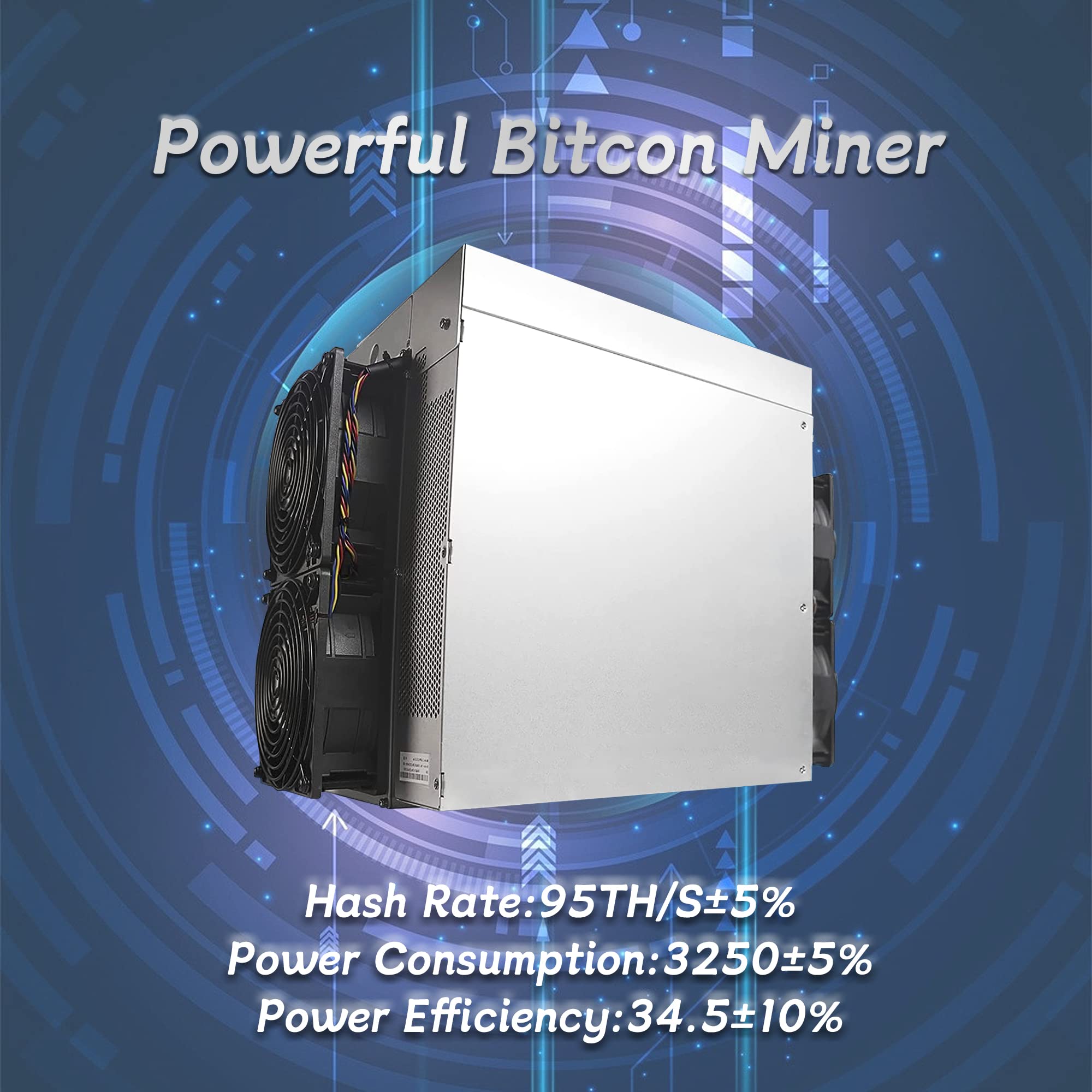 Antminer S19 95TH/S Bitcoin Miner BTC Miner Include Mining Power Supply PSU, Professional Antminer Bitcoin Mining Machine New