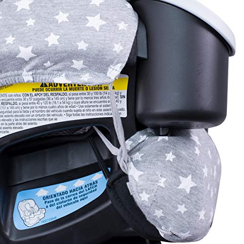 JYOKO Kids Cotton Cover Liner for car seat Compatible with Graco 4Ever DLX 4-in-1 (Cover, White Star)