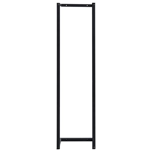 Bathroom Wall Towel Rack Iron Organization Bath Holder for Folded Large Washcloths, Storage Mounted Mount Rolled Towels, Black, 9.8x7.9x37.4inch (1193267111DGMI6PZ)