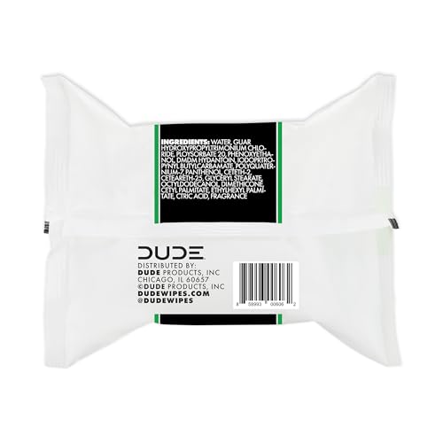 Dude Wipes - 3 Pack, 90 Wipes, Infused with Energizing Pro Vitamin B5, Alcohol Free and Hypoallergenic Cleansing Wipes