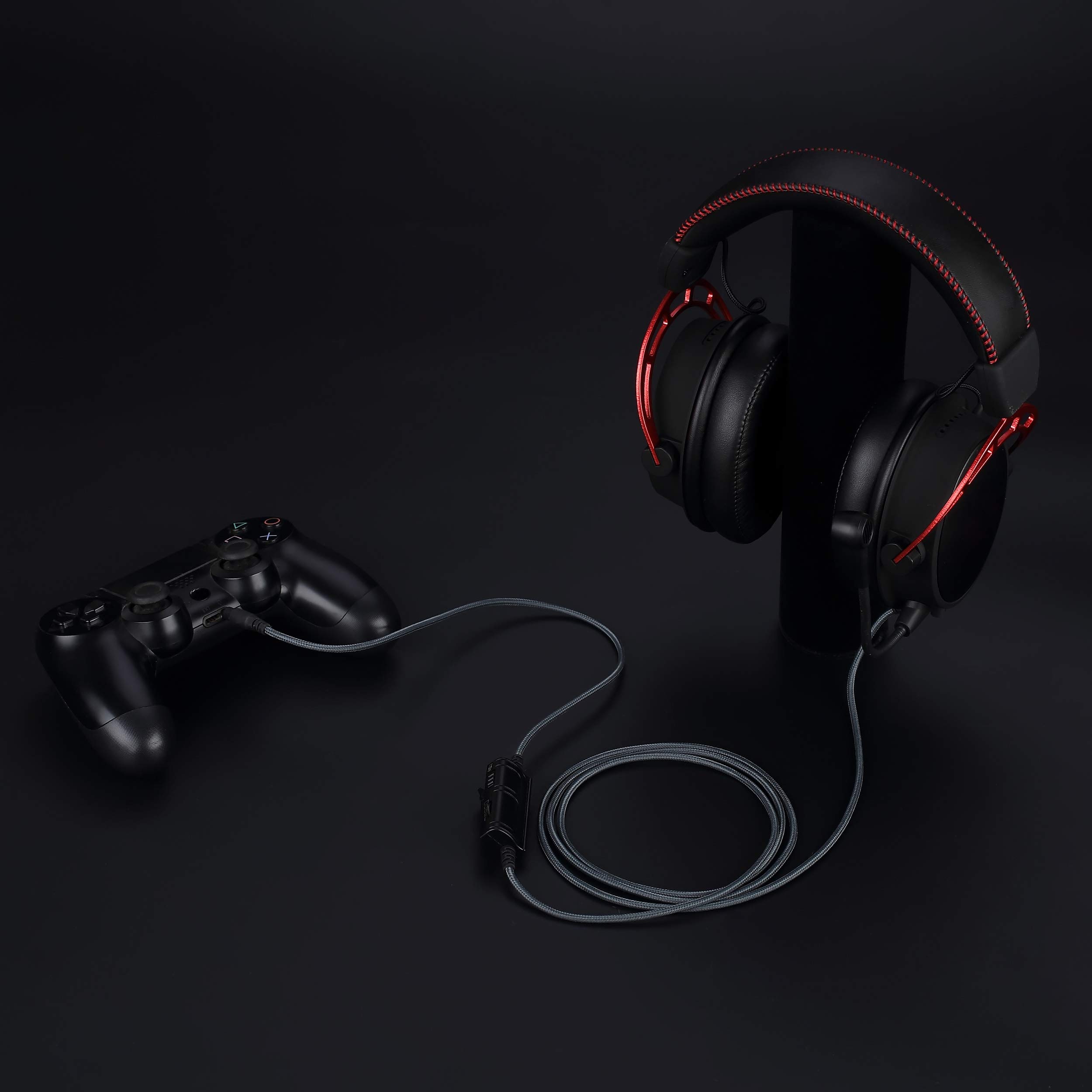 Cable Boom Microphone Compatible with HyperX Cloud Flight | 3.5mm Jack Headphone - Volume Control for Playstation PS4 or Xbox One Controller, PC, Tablet,Laptop,Smartphone - Boompro Gaming Mic (150CM)