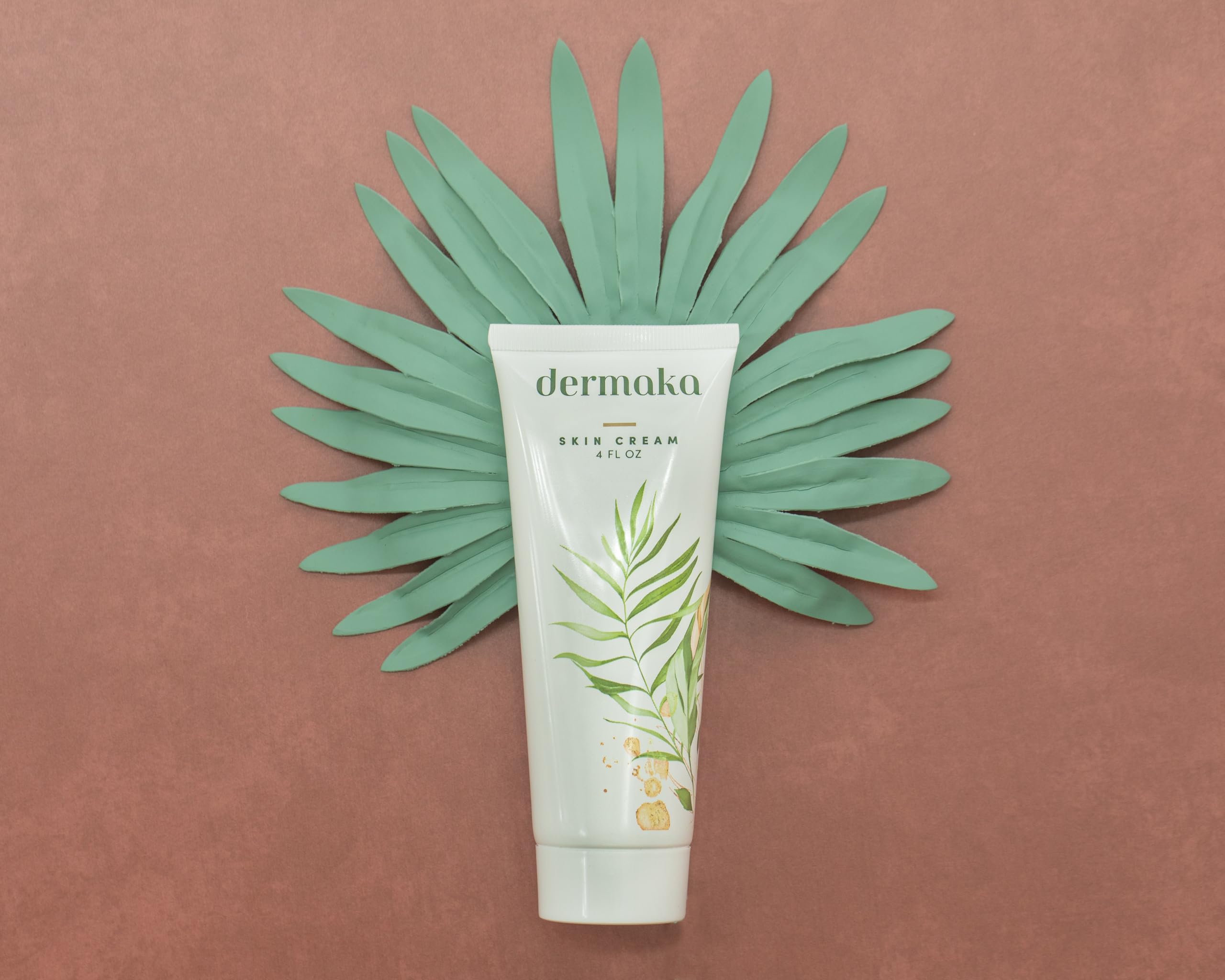 Dermaka Skin Cream 4 oz. All-Natural Skin Cream- Formulated by a surgeon to aide in healing damaged skin. Moisturizing Lotion helps issues that may cause skin irritation.