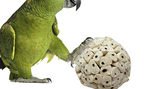 Bonka Bird Toys 1214 pk3 Sola Atta Balls Foot Beak Chew Forage Natural Organic Small Pet Ball
