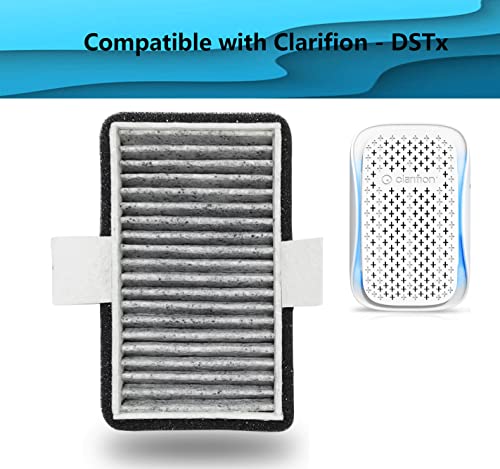DSTx HEPA + Carbon Air Purifier Filters Replacement Compatible wiht Clarifion, 4 Pack