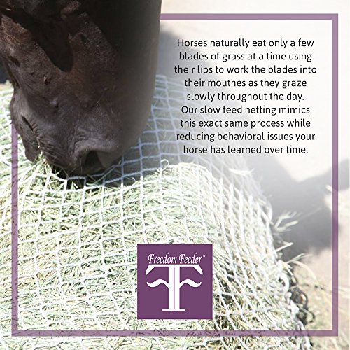 Freedom Feeder Mesh Net Full Bale Horse Feeder β Designed To Feed Horse For 7 Days β Reduce Horse Feeding Anxiety And Behavioral Issues