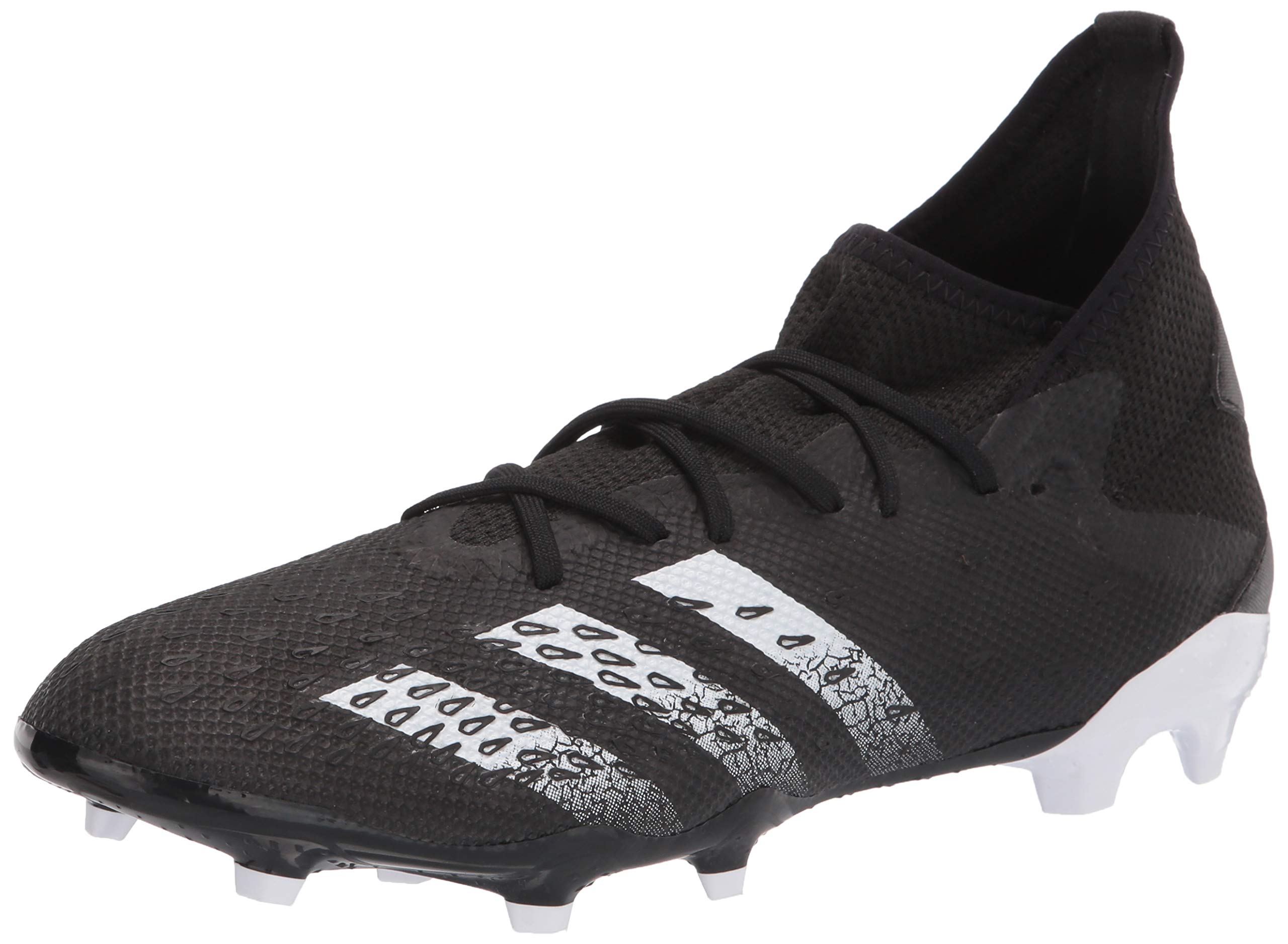 adidas Predator Freak .3 Firm Ground Soccer Shoe (mens) Black/White/Black 9.5