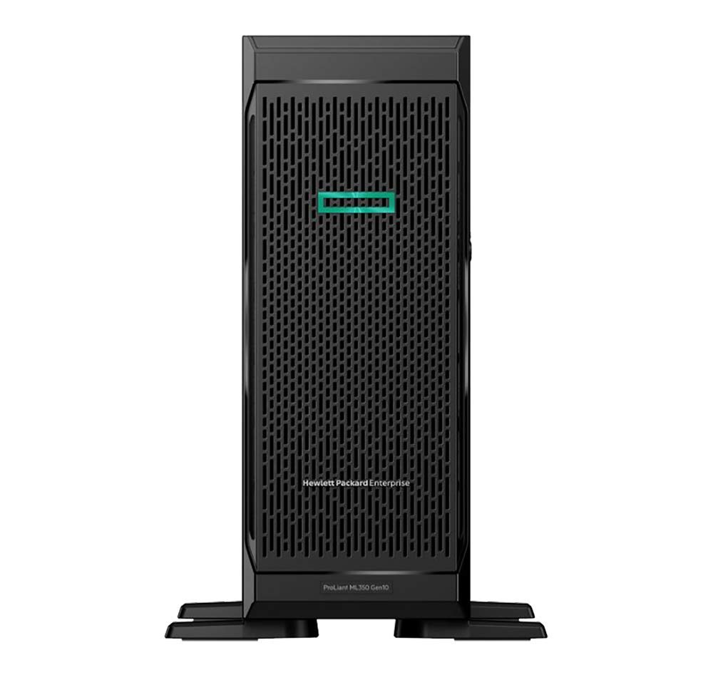 HP ProLiant ML350 Gen10 Tower Server with 2 x Intel Xeon Silver 4210 CPUs, 32GB DDR4, 7.68TB Enterprise SSD, RAID, Windows Server 2019 (Renewed)