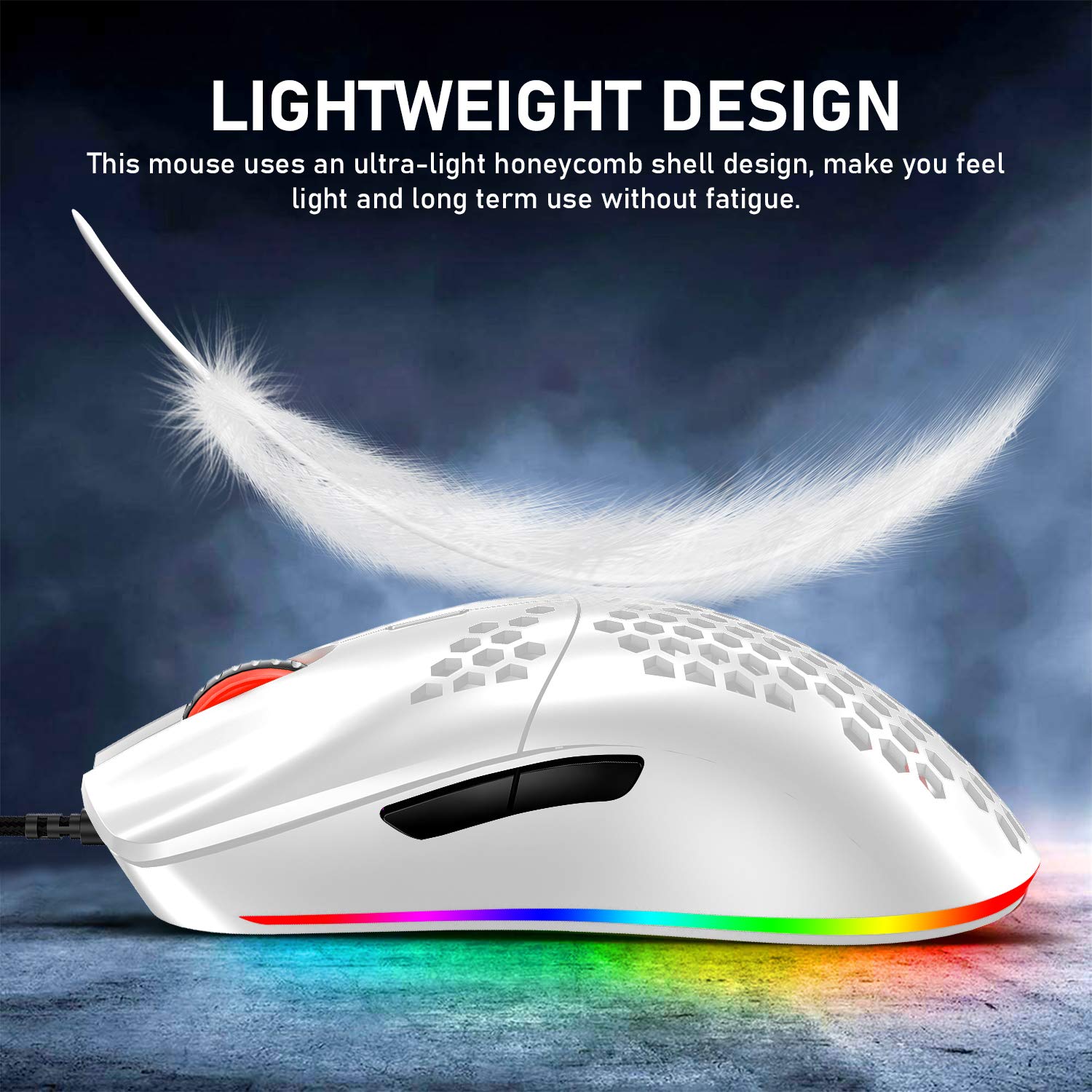 60% Wireless Mechanical Keyboard and Wired Mouse,Chroma RGB 12 LED Backlit Type C Wired 61 Keys Compact Gaming Keyboard Bluetooth 5.0 Blue Switch,RGB Gaming Mouse 6400DPI for PC Laptop Gamer (Blue)