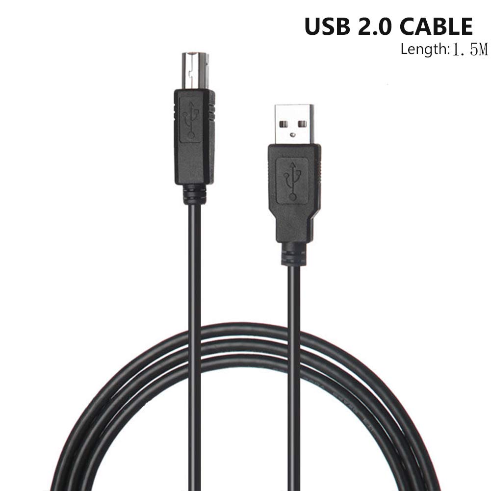 USB Printer Cable Cord Compatible for Canon PIXMA TS9520 TS9120 TS9020 TS8320 TS8220 TS702 TS6320 TS6220 TS6120 TS6020 TS5320 TS5120 TS5020 TS3320 TS3120 ,TR8520 TR7520 TR4520, MX922 MX870 MX532 MX492
