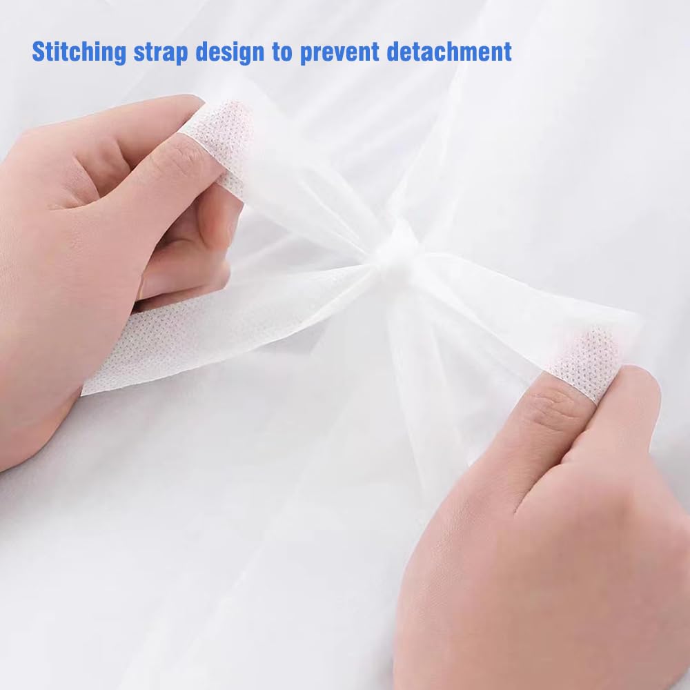 ANDECH Disposable Bed Sheets Travel Disposable Bedding Set Portable Travel Sheets for Hotel One Time Bedsheet Travel Bed Cover (Travel 4-Piece Double) 2 Sets Birthday Gift