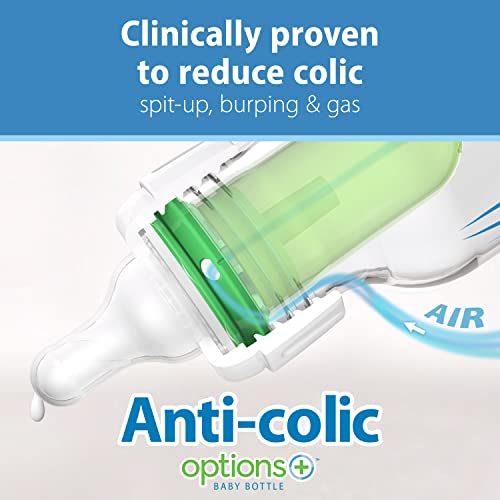 Dr. Brown's Natural Flow Baby Feeding Set with Anti-Colic Bottles, Transition Cup, Brush, and Silicone Pacifiers