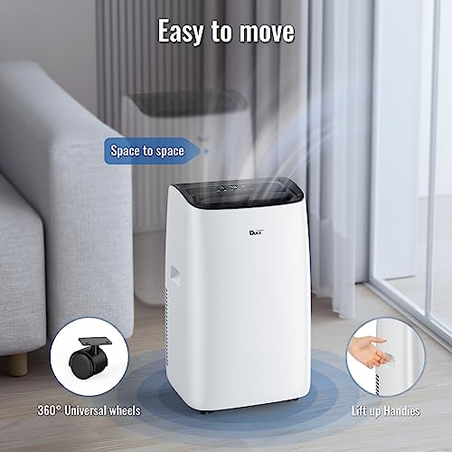 DuraComfort Portable Air Conditioner, (14,000 BTU ASHRAE) 10000 BTU SACC Cools Up to 600 Square Feet, White…