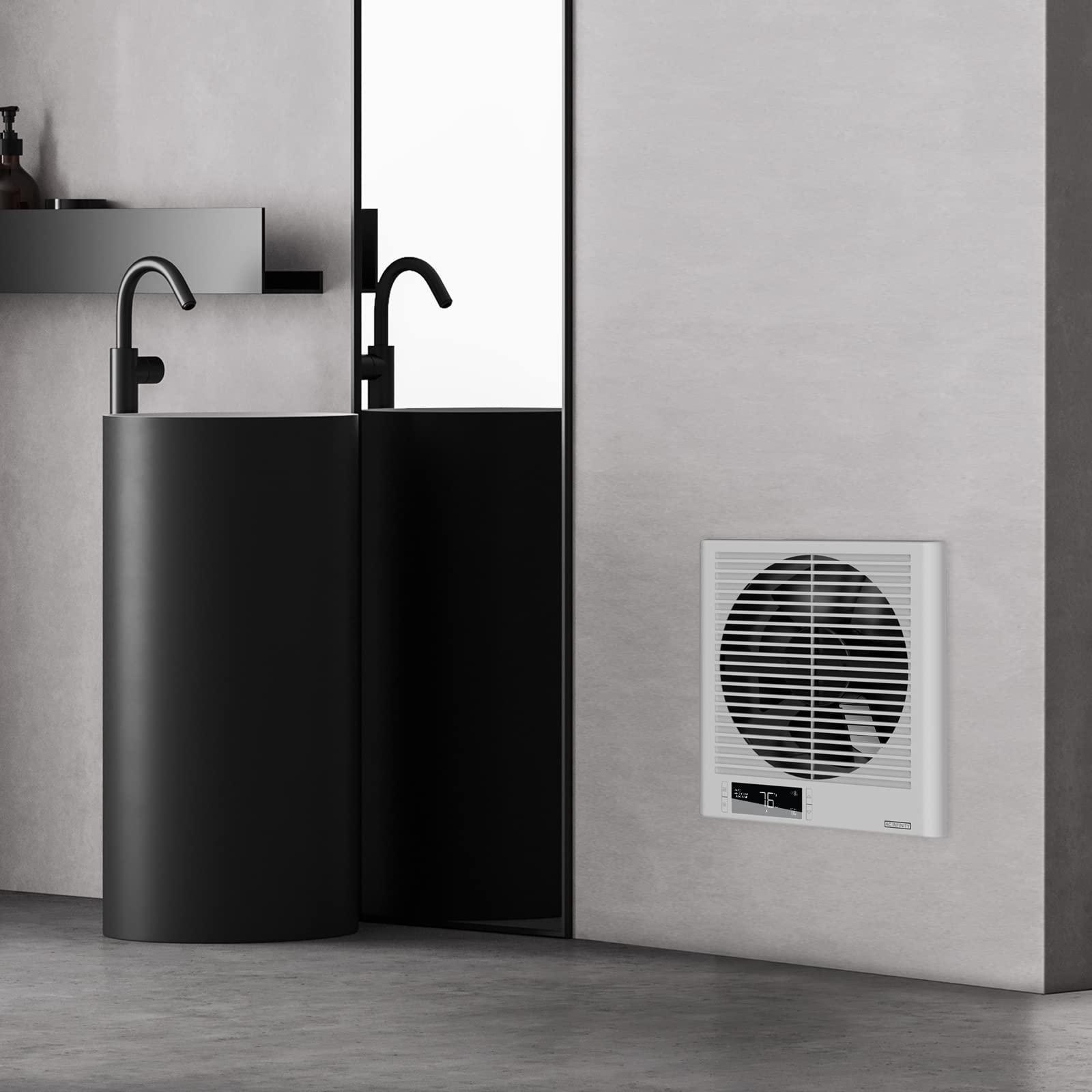 AC Infinity Room to Room Fan 8”, Two-Way Airflow Through-the-Wall Fan with Temperature Controller, Precise 10-Speed Quiet In-Wall Vent Fan for Kitchen, Laundry Room, and Workshops
