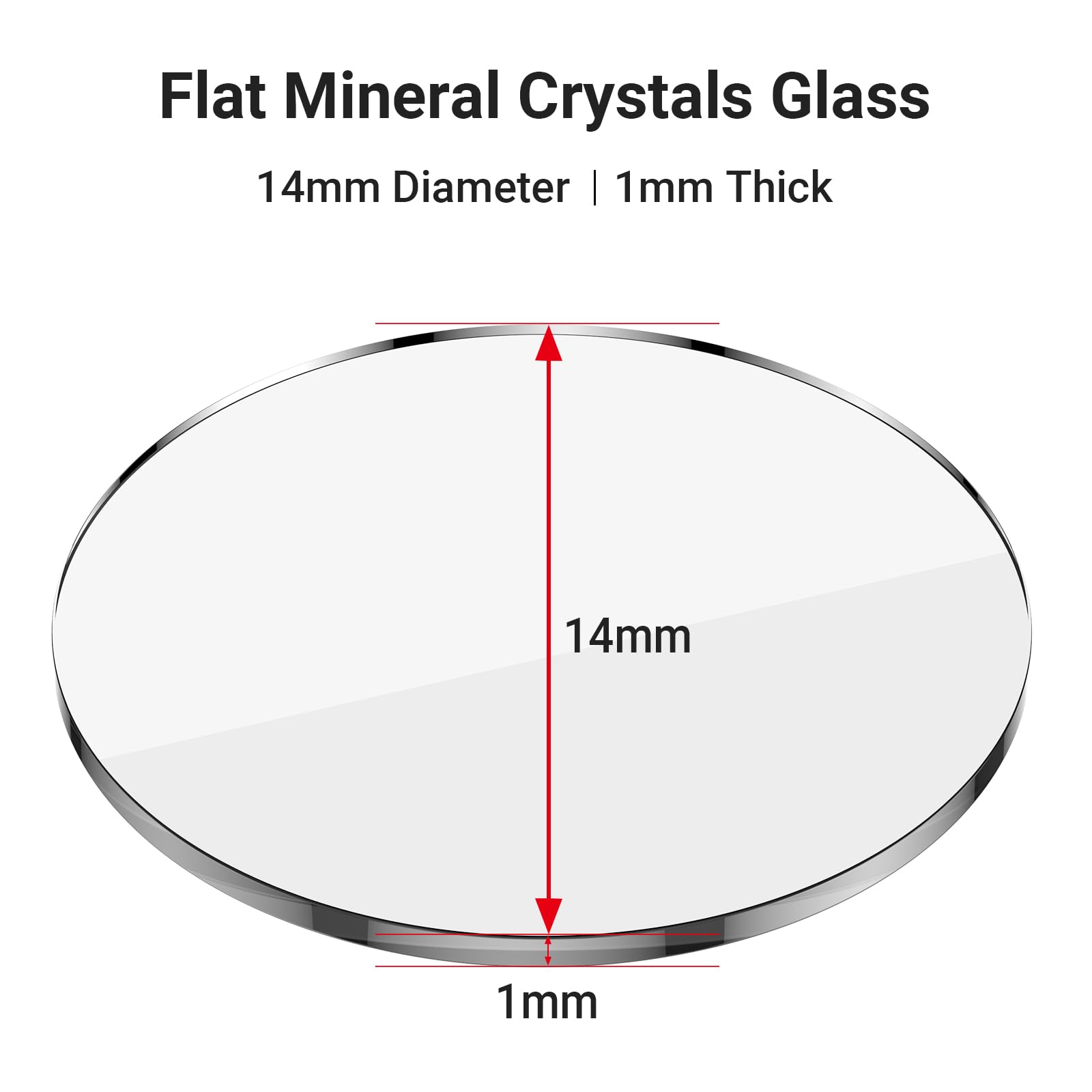 K TOMOTO Replacement Laser Protective Lens Compatible with D1 Pro, M1, A20/S20/X20 Pro, Coated Mineral Crystal 14mm Lens Compatible with 10W 20W 33W Diode Laser Module (1Pc)