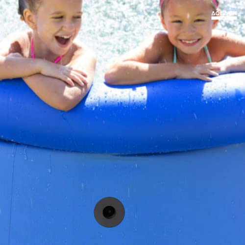 Aquatix Pro Pool Plugs 6pc Fits Intex, Bestway, Coleman & Summer Escape Above Ground Swimming Pools, Replacement Wall Plugs, Strainer Hole Plug, Filter Pump Water Stopper, Durable Drainer Plugs Black
