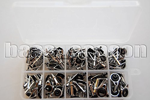 90 Pcs Fishing Rod Guide Tip Repair Kit rod part Fishing_USA