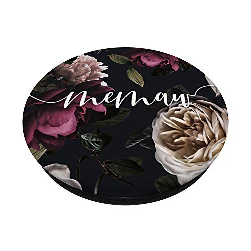 Memaw - Cute Floral Mother's Day Gifts for Grandma PopSockets PopGrip: Swappable Grip for Phones & Tablets