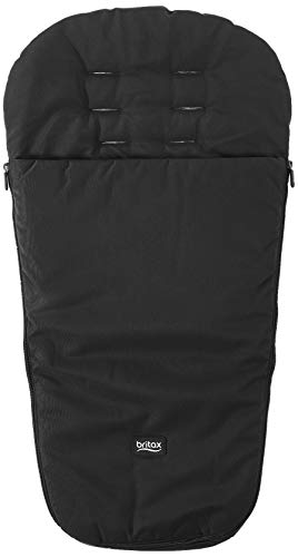 Britax Stroller Sleeping Bag Footmuff | Durable and Warm Insulation Fabric + 2-Side Zip Opening Black