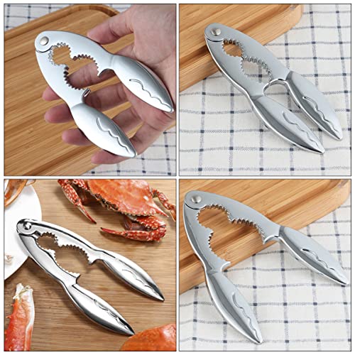 BESTonZON Pecan Cookies Nutcracker Tool of 2 Crab Leg Crackers metal walnut opener chestnut opener nut funnel Tools Lobster Crackers Pecan Cookies Nutcracker Tool