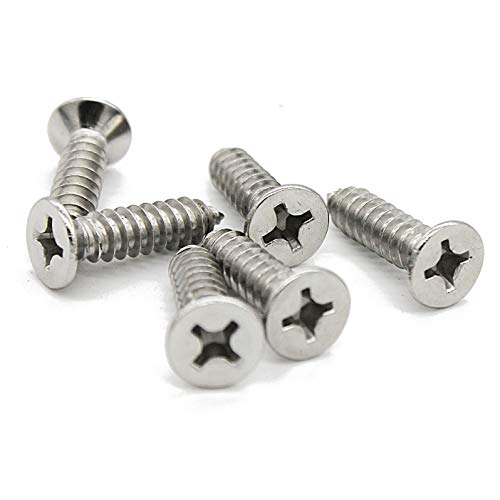 Countersunk Head Self-Tapping Screws NO.14 x 1.1/4" 50 Pack