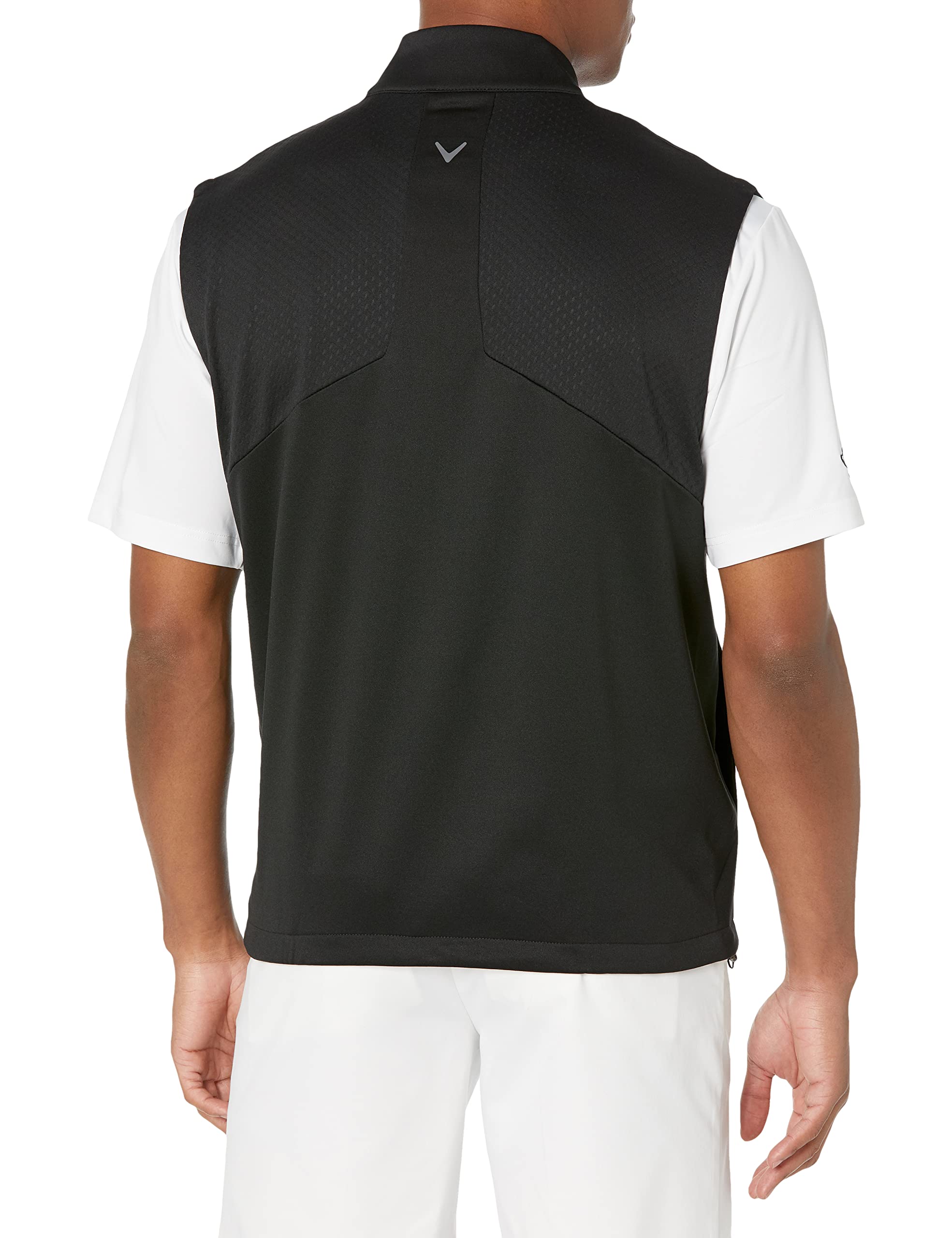 Callaway Men's High Gauge Fleece Zippered Sleeveless Golf Vest, Peacoat, 4X Large Tall
