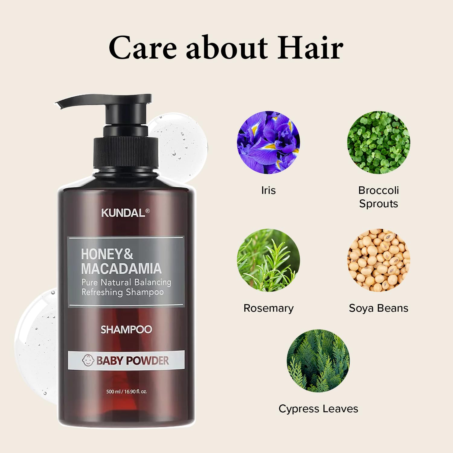 Kundal Honey&Macadamia Hydro-Intensive Protein Premium Nature Hair Shampoo [English Rose] Sulfate Free, Macadamia Oil for Damaged Hiar care, Deep Clean & Hydration 600ml (300ml x2ea) 20.28Fl oz