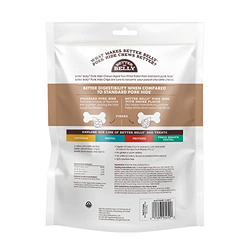 Better Belly Highly Digestible Rawhide Large Roll Chews, Treat Your Dog to a Chew with NO Artificial Colors or Flavors 320 Count