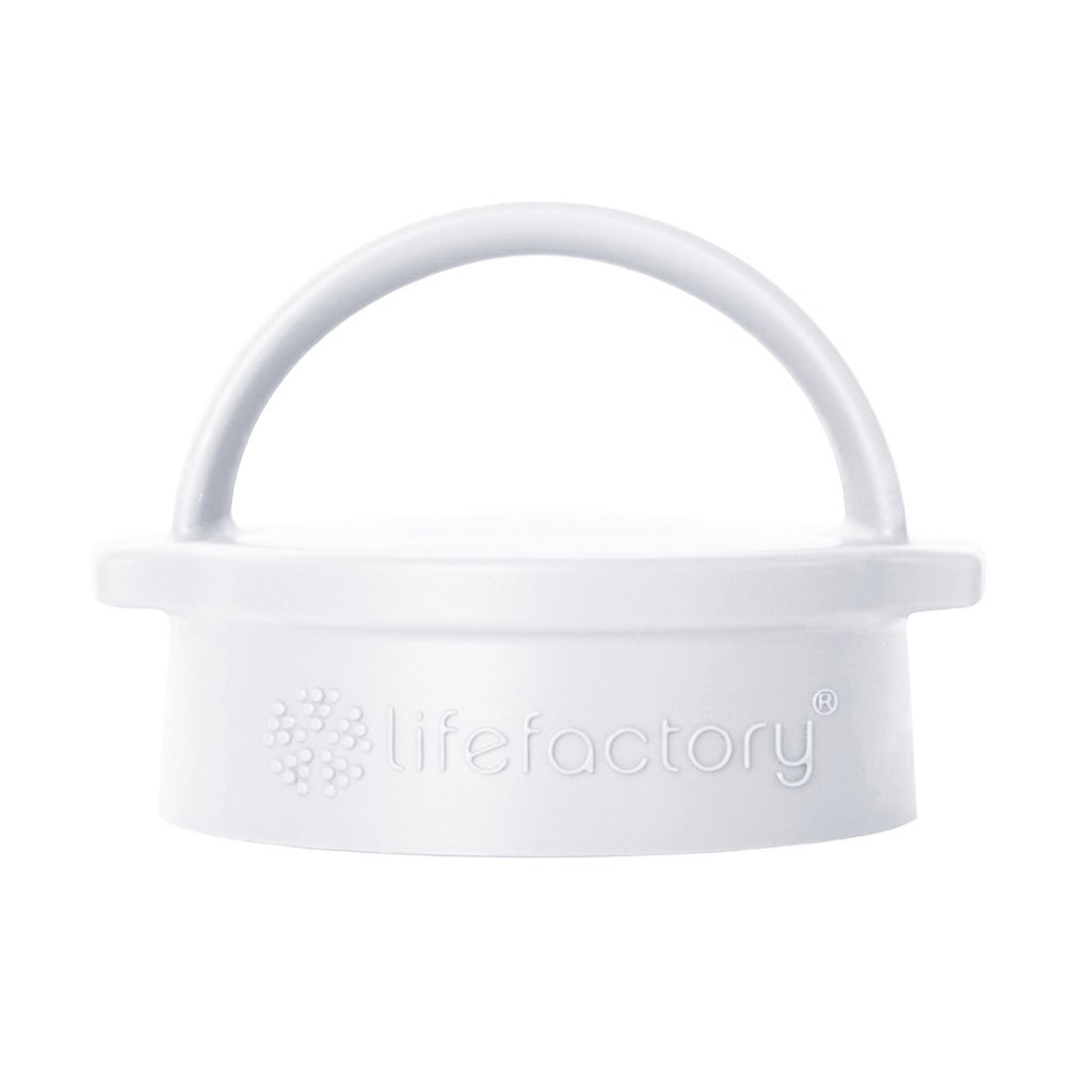 Lifefactory BPA-Free Classic Cap for 12-Ounce, 16-Ounce, and 22-Ounce Glass Bottles, Optic White