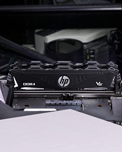 HP V6 RAM 16GB Kit (8GBx2) DDR4 3600MHz CL16 1.35V Desktop Computer Gaming Memory, Black - 7TE46AA#ABC
