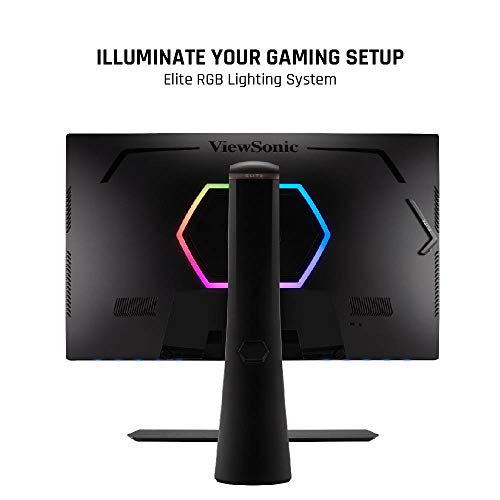 ViewSonic Elite XG270Q 27” 1ms 1440p 165Hz G-SYNC Compatible Gaming Monitor with VESA DisplayHDR 400 and Advanced Ergonomics for Esports (Renewed)