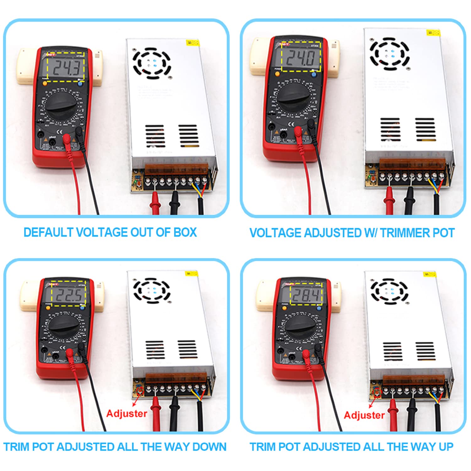 EAGWELL 24V 15A DC Universal Regulated Switching Power Supply 360w for CCTV,Radio,Computer Project, 3D Printer,LED Driver