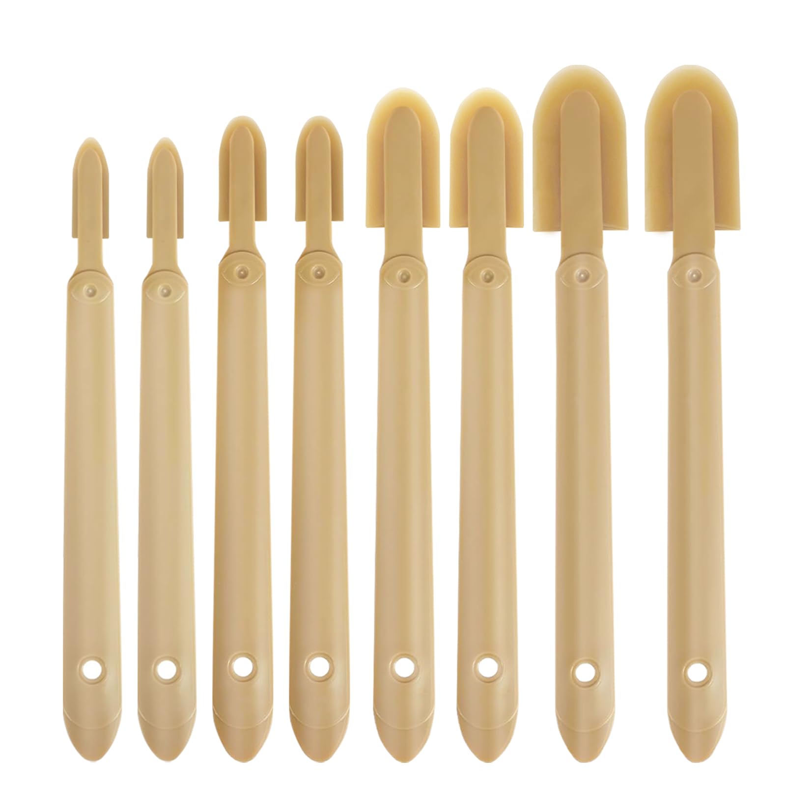 8 PCS Rubber Caulking Spatulas Tool,Rubber Caulk Silicone Sealant Finishing Tool,Spreader Applicator Caulking Finishing Tool Rubber for Floors, Tiles, Walls, Bathrooms, Kitchens 4 Size