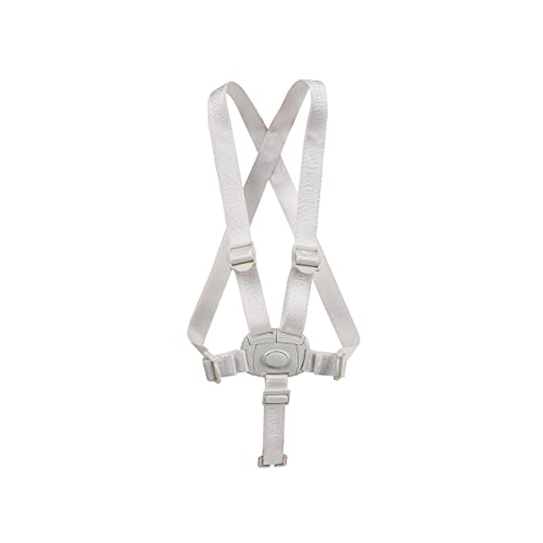 Hauck - Fun for Kids Hauck Alpha Tray + 5-Point Harness, 3 in 1 Table Set for Hauck Wooden Highchair Alpha+, Depth Adjustable Table, Removable Tray, Cup Moulding, Elevated Edge, White