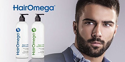 DrFormulas Conditioner, 16 oz - HairOmega Sulfate Free with Deep Conditioning Moroccan Argan, Jojoba, Avocado Oils For Thin, Dry, Damaged Hair, Color Treated Hair Safe
