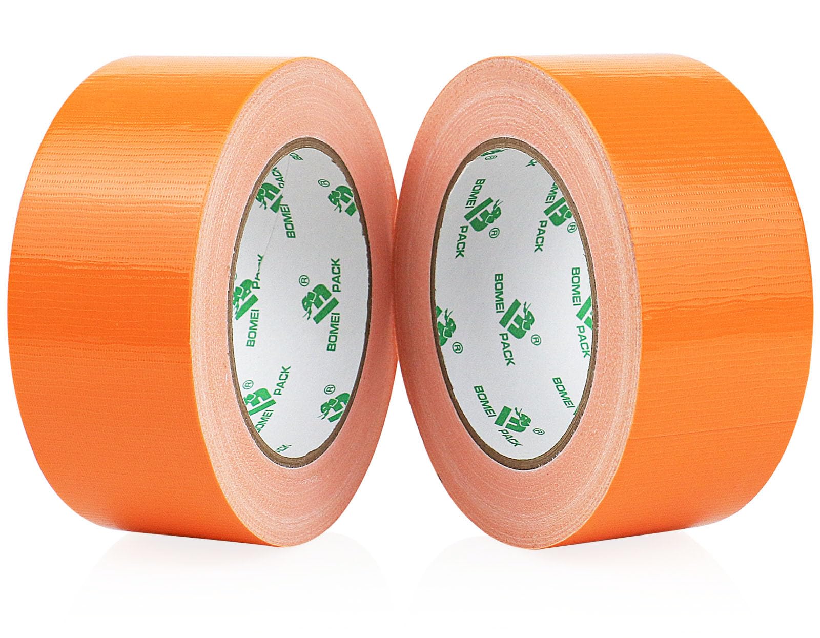 BOMEI PACK Duct Tape Orange, Heavy Duty Strong Industrial Color Duct Tape 9mil x 1.88inch x 30yds for Packing and Repairing