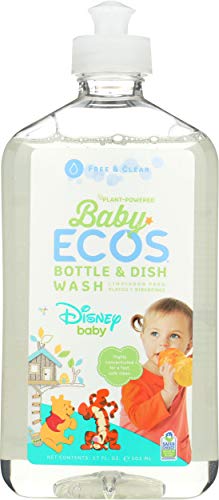 Earth Friendly Products Baby Ecos Bottle and Dish Wash, Free and Clear, Disney, 17 Fl Oz