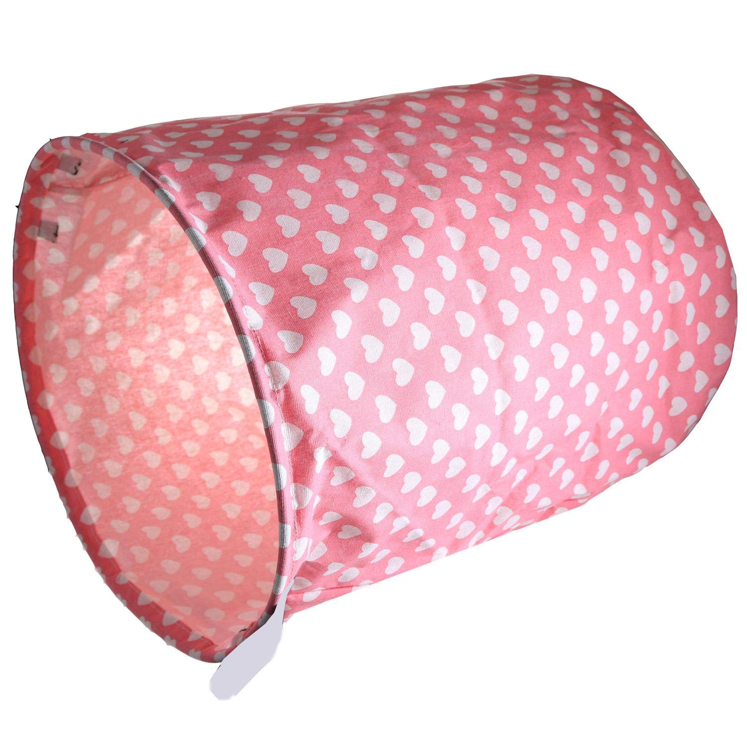 63L Large Laundry Basket, ZUEXT Collapsible Laundry Bag, Waterproof, Freestanding Laundry Hamper with Handles for Room,Toy Organizer,Home Decor(19.7x15.7 Inch, Pink Love Heart)