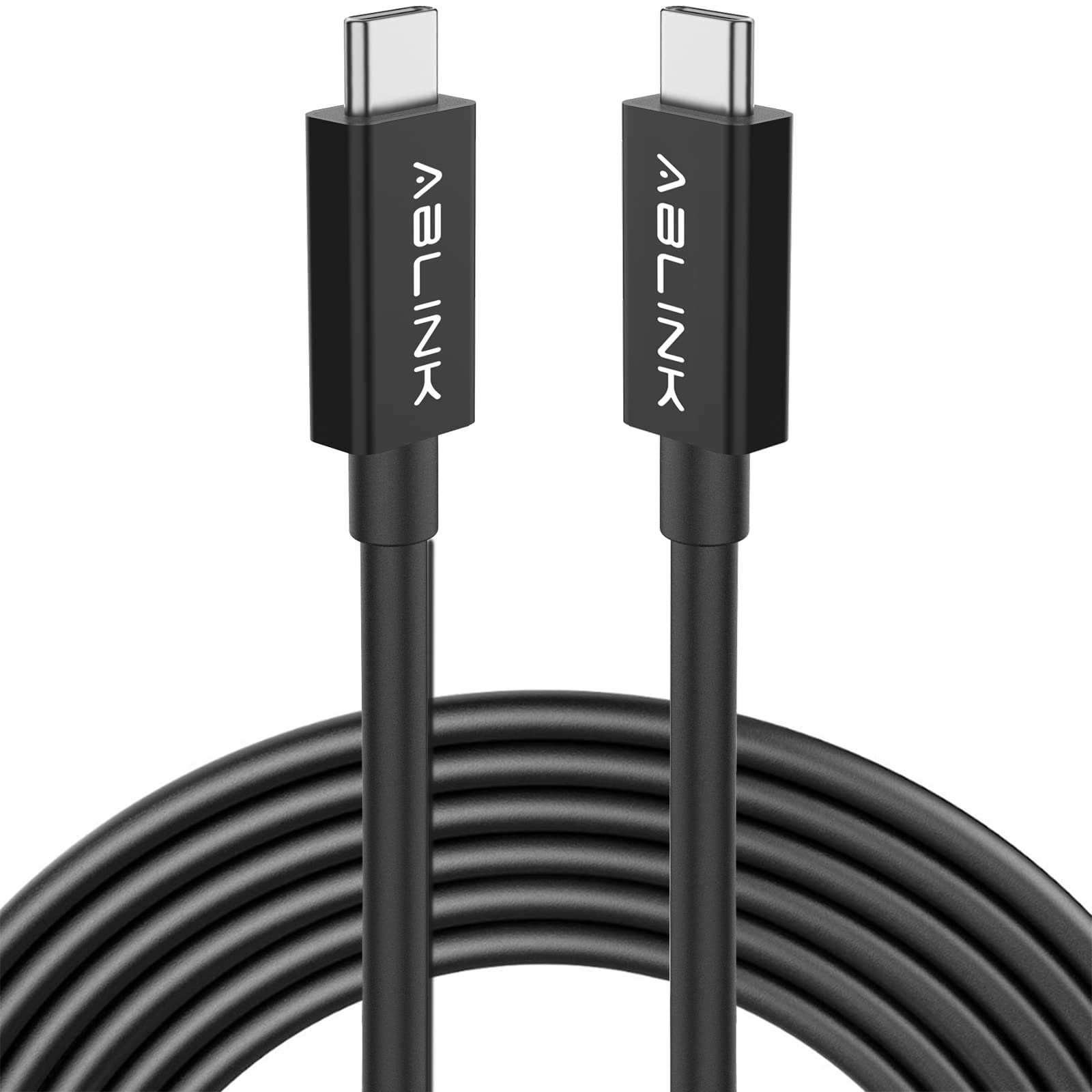 Ablink USB4 Cable 6.6ft compatible thunderbolt 4 cable with 100W Charging,40Gbps Data Transfer,Single 8K or Dual 4K Displays,Compatible with Thunderbolt 4,USB4,Thunderbolt 3, USB-C