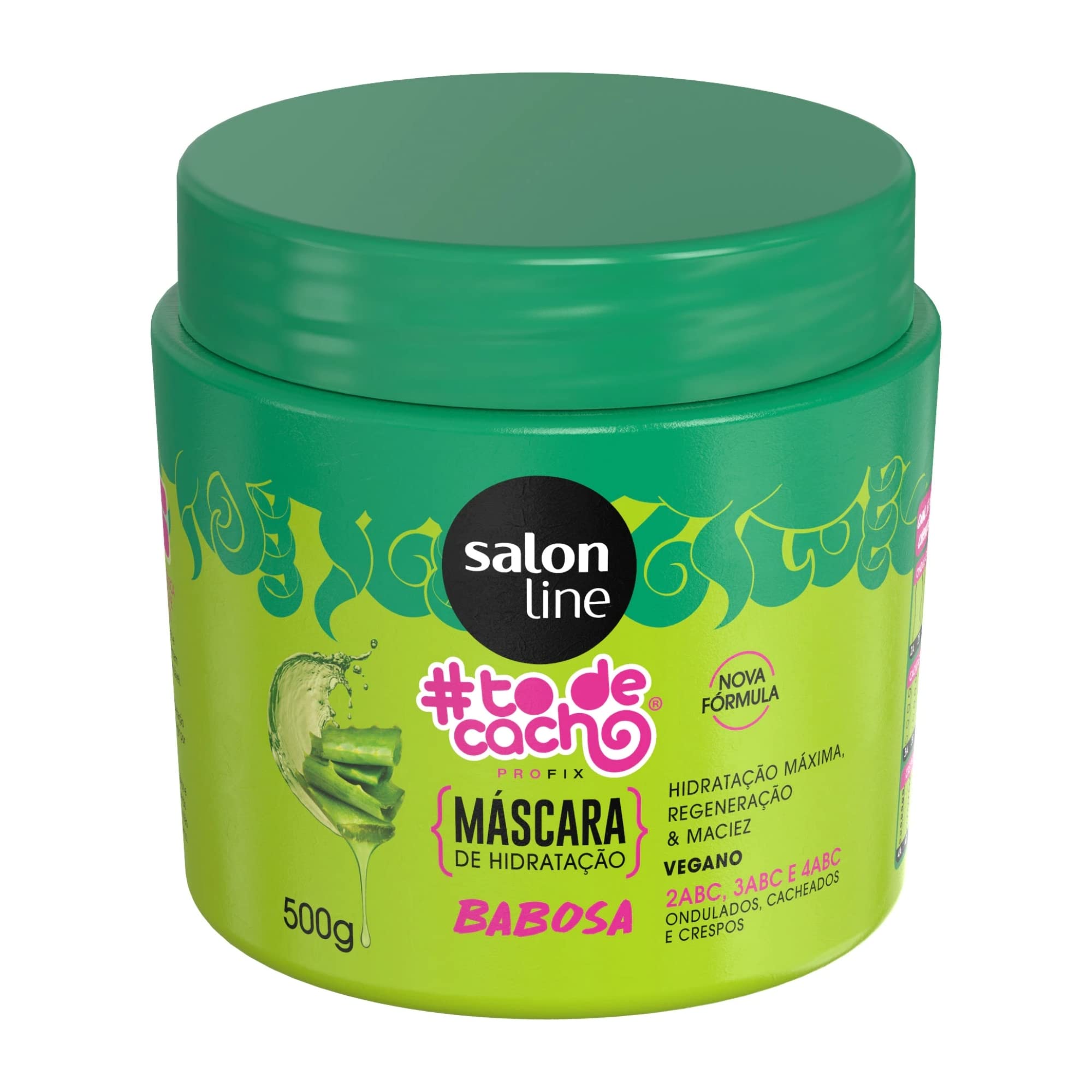 Linha Tratamento (#ToDeCacho) Salon Line - Mascara de Babosa (Alerta Salvacao) 500 Gr - (Salon Line Treatment (#IHaveCurls) Collection - Aloe Vera Mascara (Rescue Alert) Net 17.63 Oz)