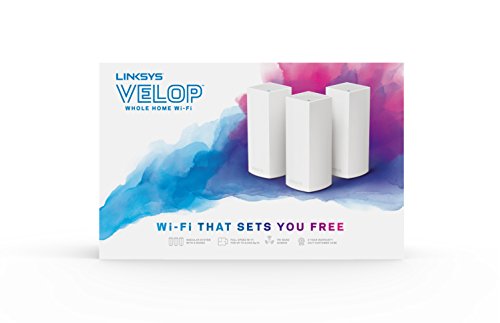 Linksys Velop Whole Home Mesh Wi-Fi System, 1 Port, 2.4GHz/5GHz (LNKWHW0303)