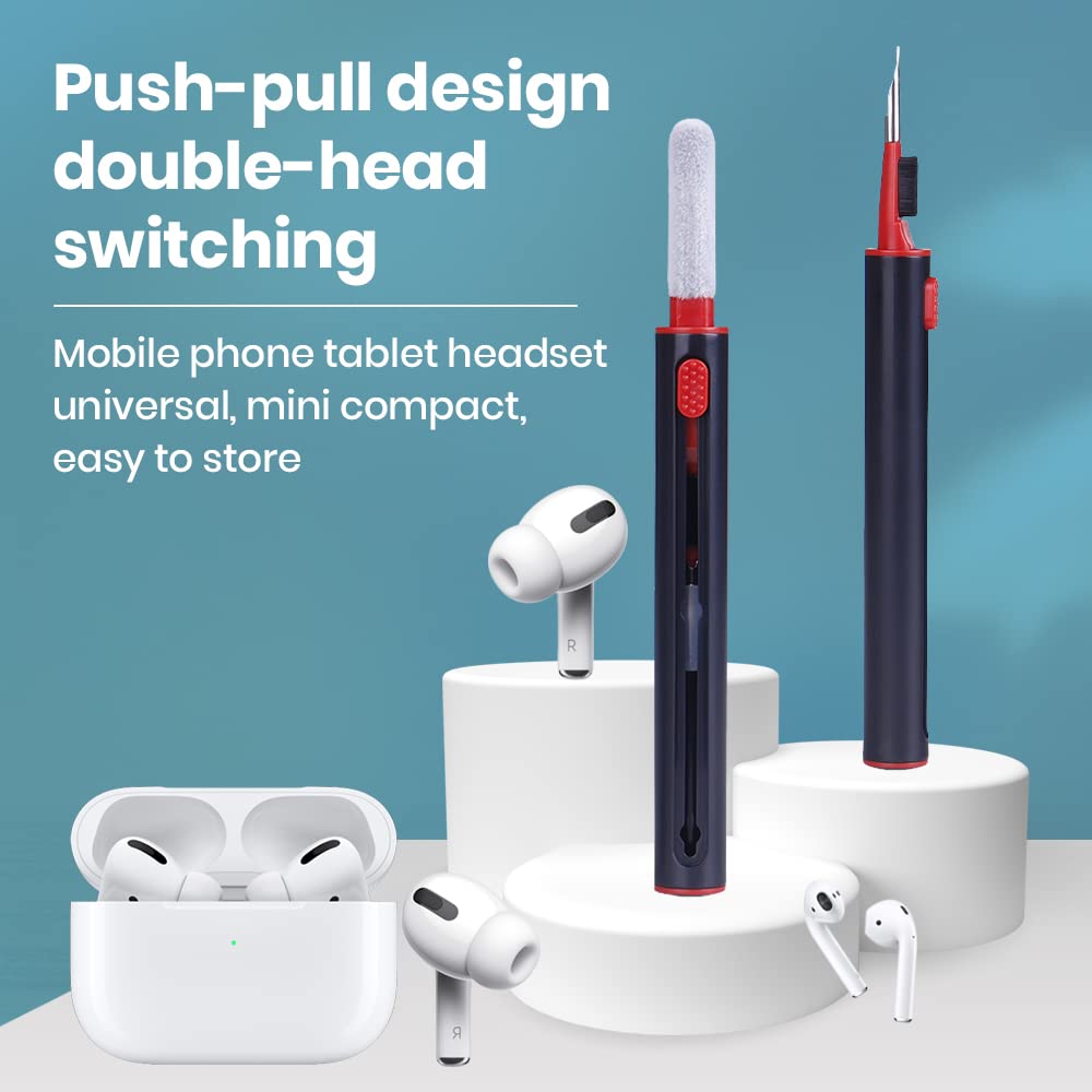 AHERO Cleaning Pen for Airpods,Earbuds Cleaner for Cleanging Earphones and Charging Case(Black)