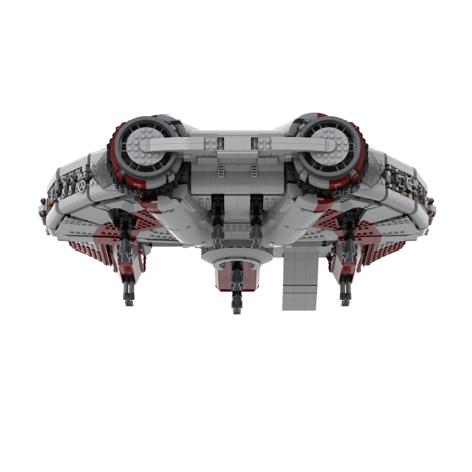 6234 Pieces Space Wars Starship Ebon Hawk Building Blocks; Galaxy Smuggler Ship Model Kit, Republic Ebon Hawk Spaceship Building Sets Construction Toys, Compatible with Lego Space War Series
