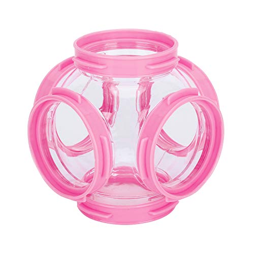 Boquite Valentine's Day Carnival 2Pcs Pipeline Training Line Accessories DIY Hamster Sports Tunnel, Hamster Toy Tubes, for Hamsters Pets(Pink)