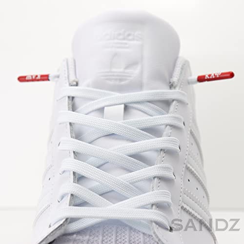 Kappa Alpha Psi shoelaces with KAΨ embossed aglets (White)