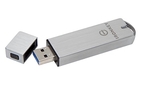 Kingston Ironkey S1000 128GB Encrypted USB Flash Drive On-Device Cryptochip FIPS 140-2 Level 3 Multi-Password Security Options IKS1000B/128GB